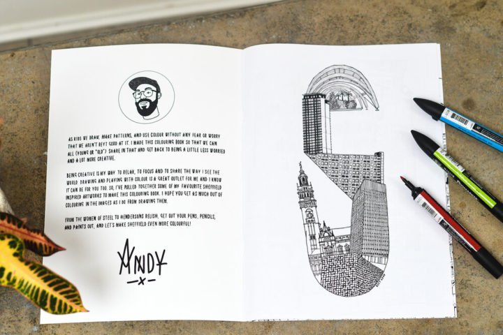 Reyt Good Illustration - Sheffield colouring book (20 page A4)
