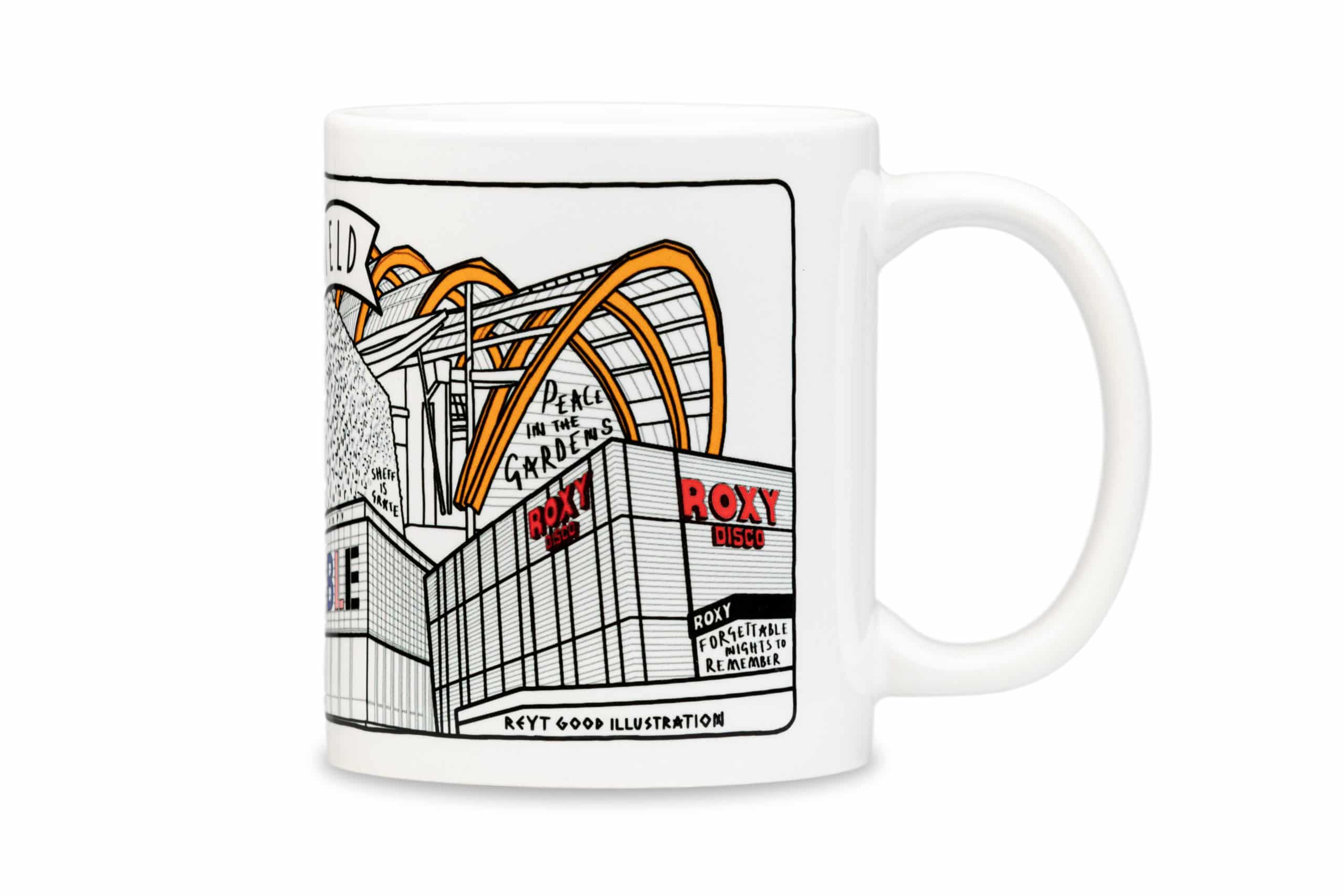 Reyt Good Illustration - Sheffield Skyline - Mug