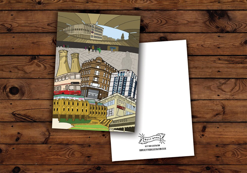 Reyt Good Illustration - Sheffield gone but not forgotten cityscape ...