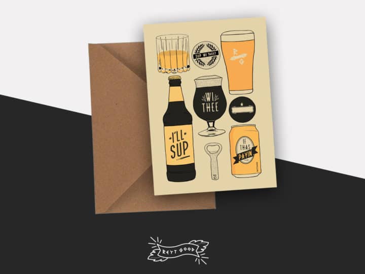 Reyt Good Illustration - Set of Four Coasters - Sheffield Music Edition