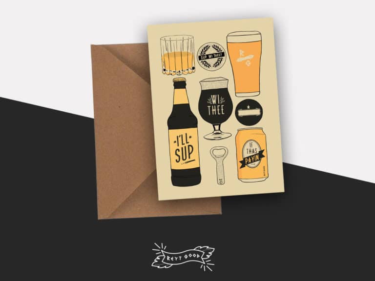 Reyt Good Illustration - Set of Four Coasters - Sheffield Music Edition