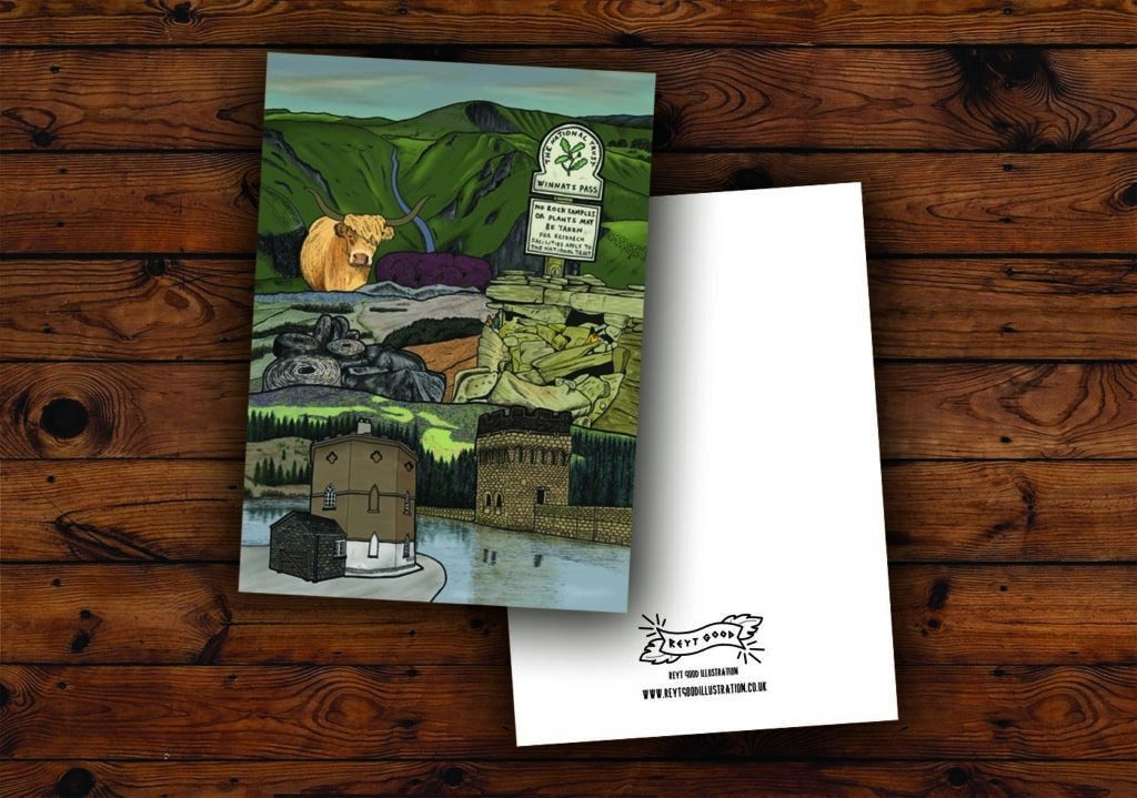Reyt Good Illustration - Set of 5 - Cityscape Postcards