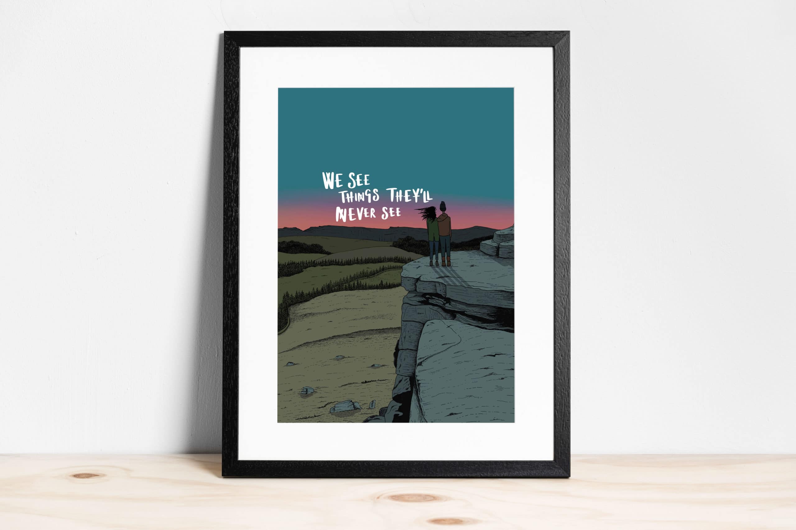 Reyt Good Illustration - We See Things - Fine Art Print (Colour)