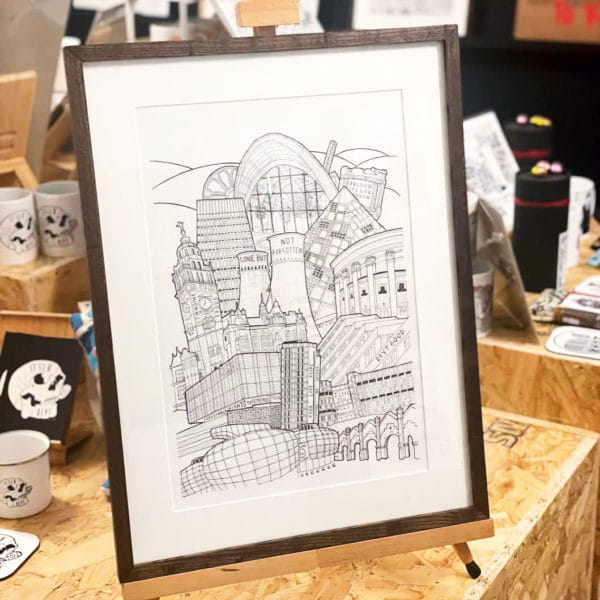 Sheffield Prints & Sheffield Cityscape Prints - Reyt Good Illustration