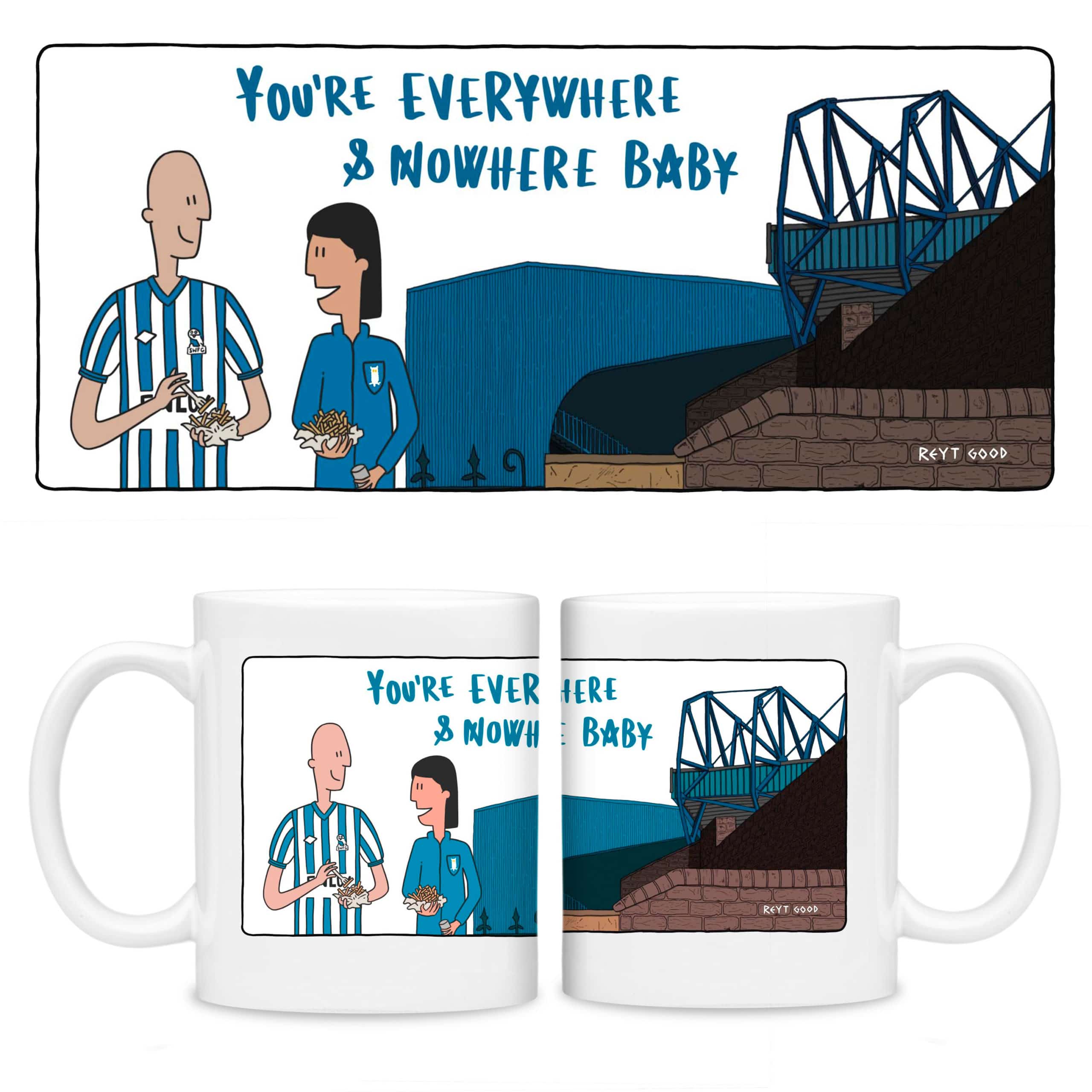 Reyt Good Illustration - Everywhere and nowhere (SWFC) - Mug