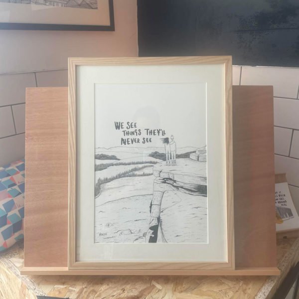 Reyt Good Illustration - We see things - ORIGINAL ARTWORK - Framed