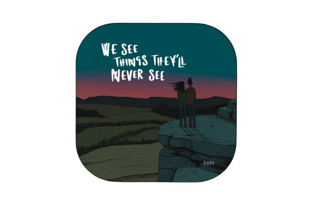 Reyt Good Illustration - We See Things Coaster