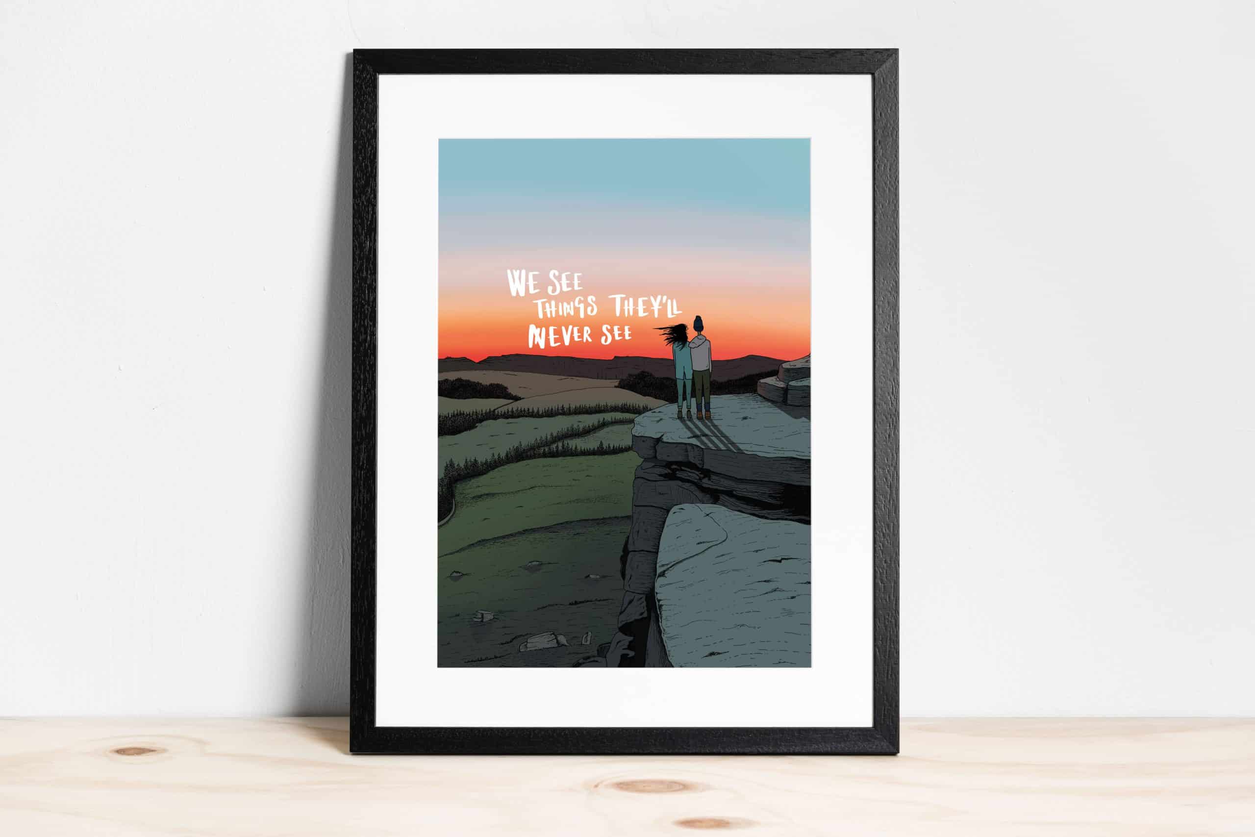 Reyt Good Illustration - We See Things - Sunrise - Art Print