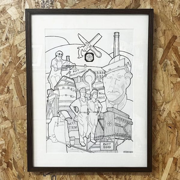 Sheffield Prints & Sheffield Cityscape Prints - Reyt Good Illustration