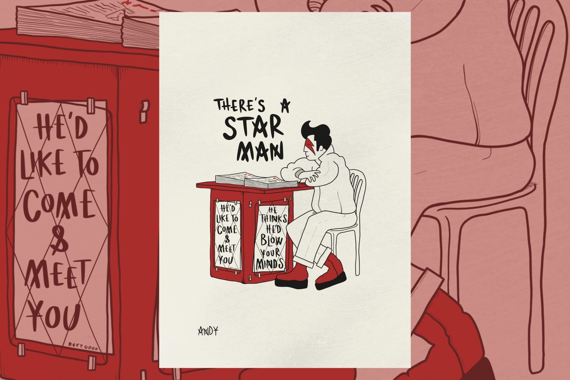 There's a Star Man - Ltd Edition Fine Art Print
